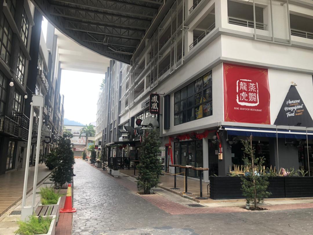 the promenade 2 story shoplot for Sale at Penang Bayan Baru